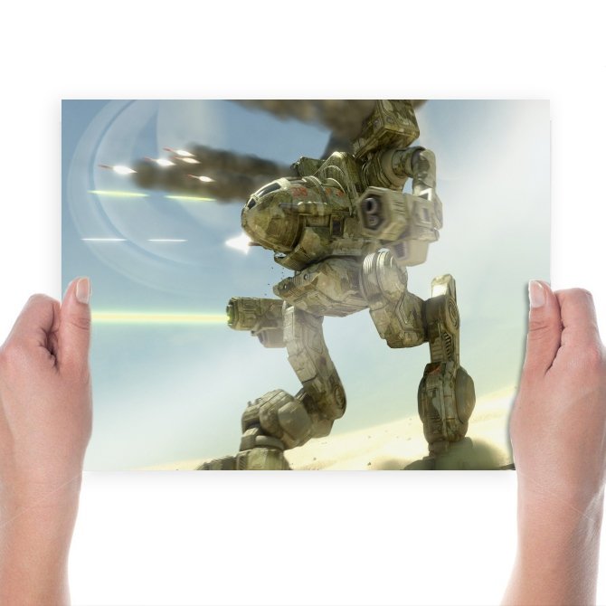 Mech Machine Battletech Timber Wolf Poster 24x18 inch