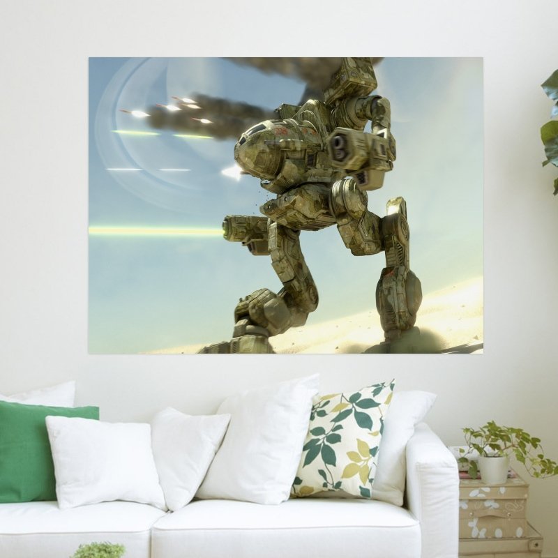 Mech Machine Battletech Timber Wolf Poster 24x18 inch