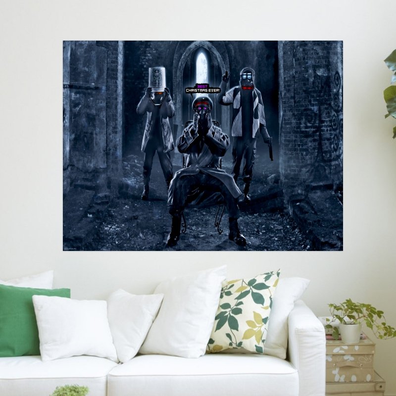 Romantically Apocalyptic Gas Mask Zee Captain Christmas Poster 24x18 inch