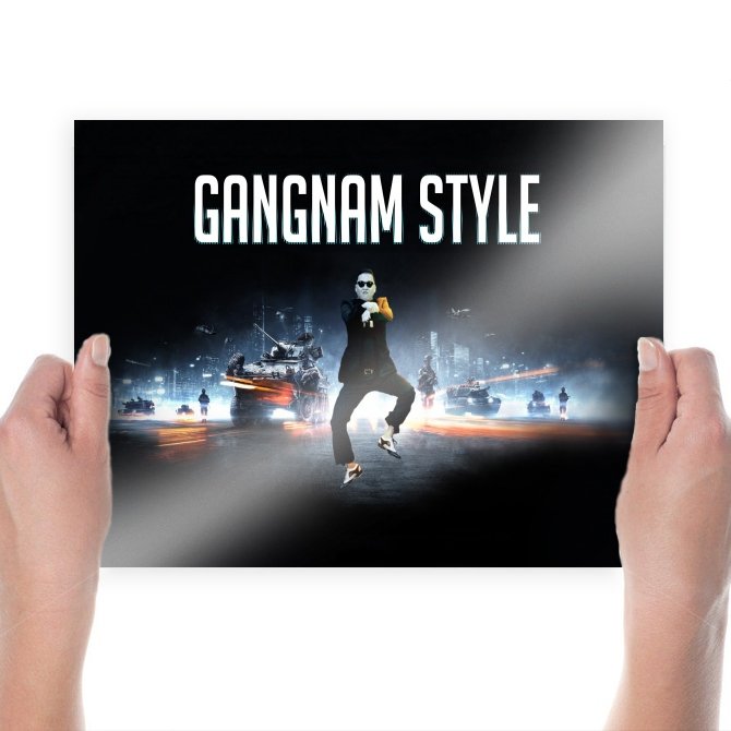 Gangnam Style Battlefield Poster 24x18 inch