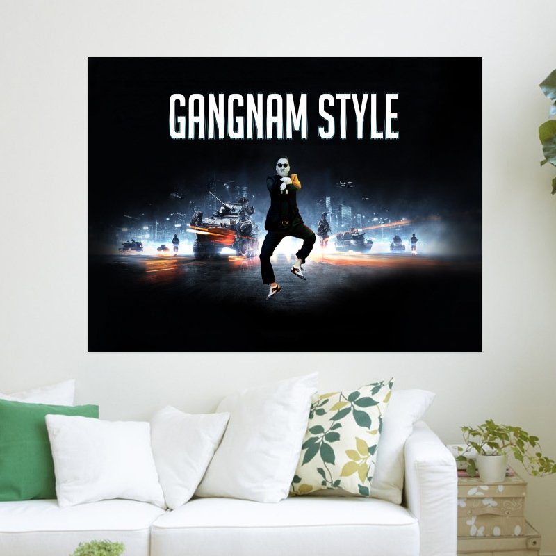 Gangnam Style Battlefield Poster 24x18 inch