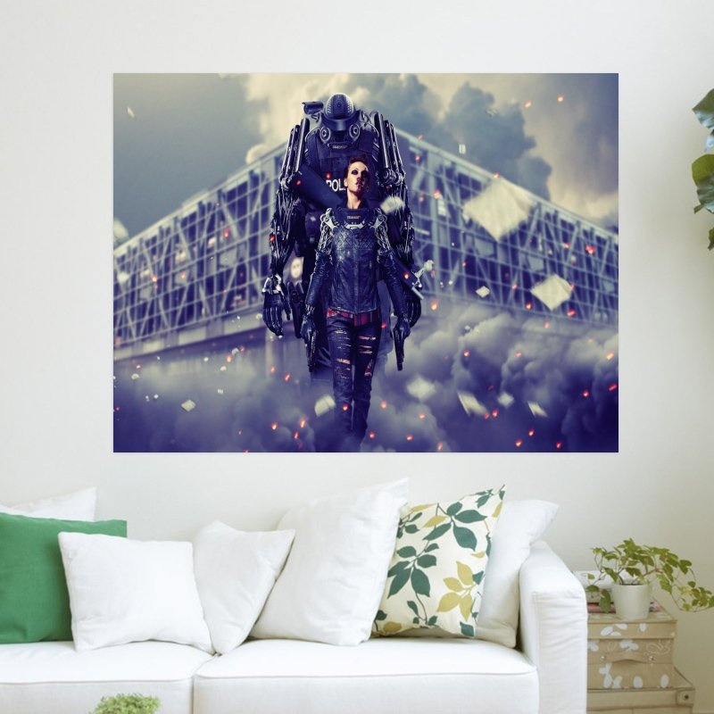 Robot Police Machine Poster 24x18 inch