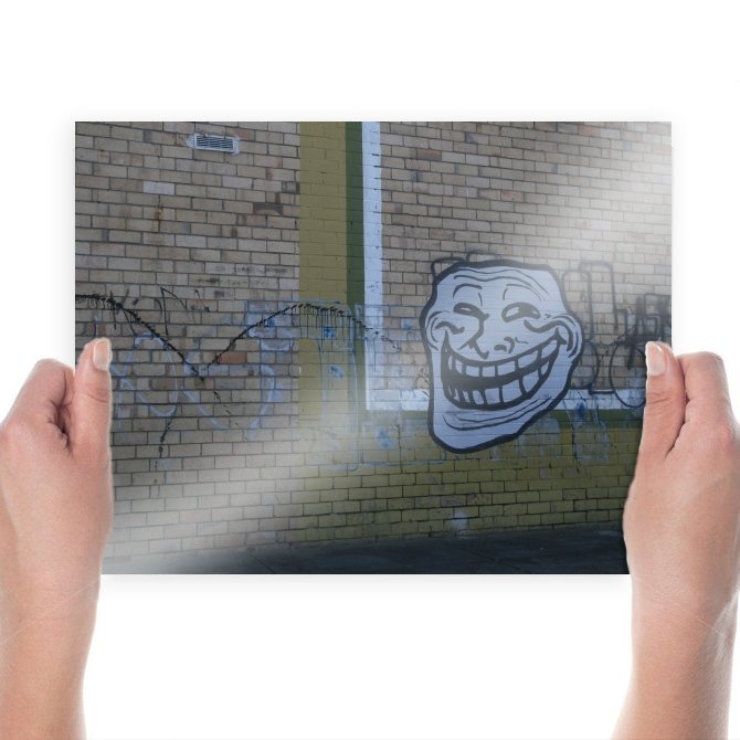 Troll Graffiti Poster 24x18 inch
