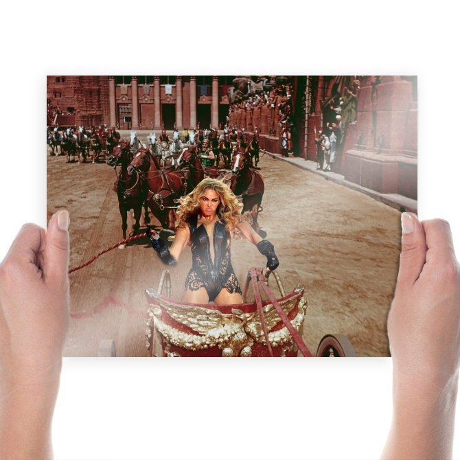 Ben Hur Horse Beyonce Meme Poster 24x18 inch