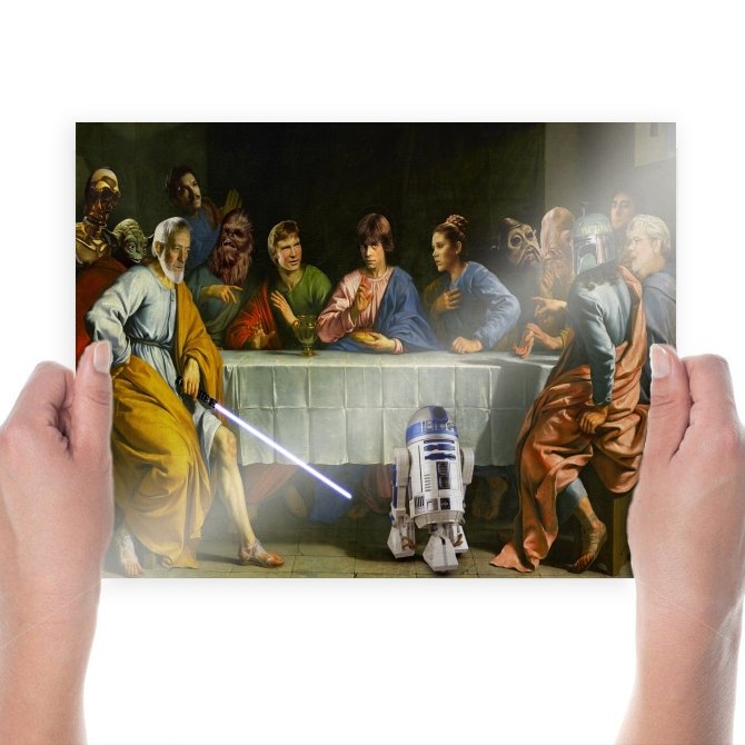 The Last Supper Star Wars Poster 24x18 inch