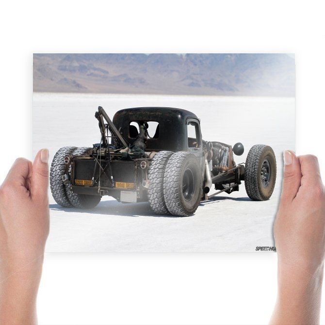 Classic Car Classic Hot Rod Rat Rod Salt Flat Tv Movie Art Poster 24x18 ...