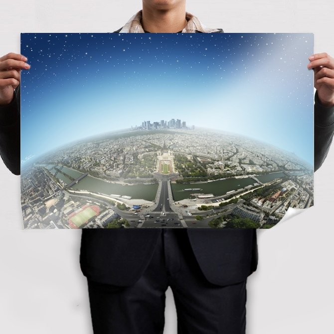 Stereographic Tv Movie Art Poster 36x24 inch