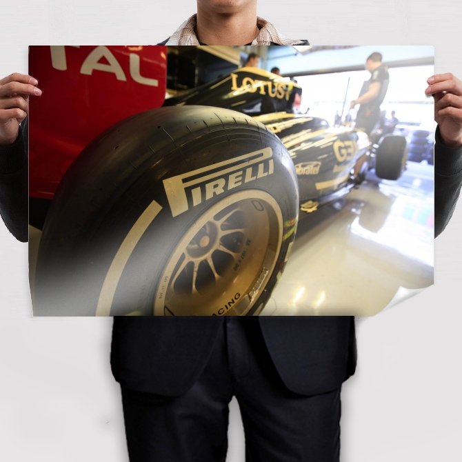 Race Car Formula One F1 Wheel Tv Movie Art Poster 36x24 inch