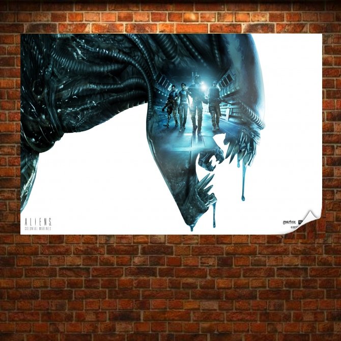 Aliens Colonial Marines Art Poster Print 36x24 inch