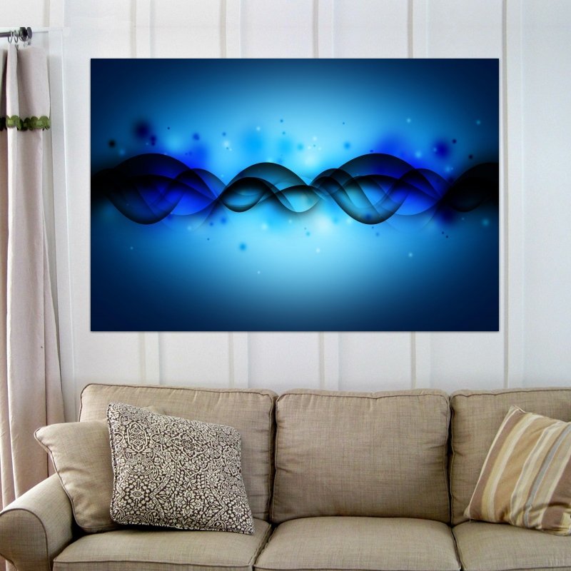 Light Abstract Art Poster Print 36x24 inch