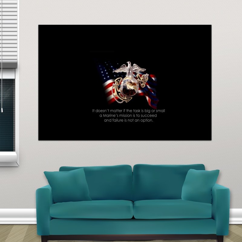 Failure Is Not An Option Art Poster Print 36x24 inch