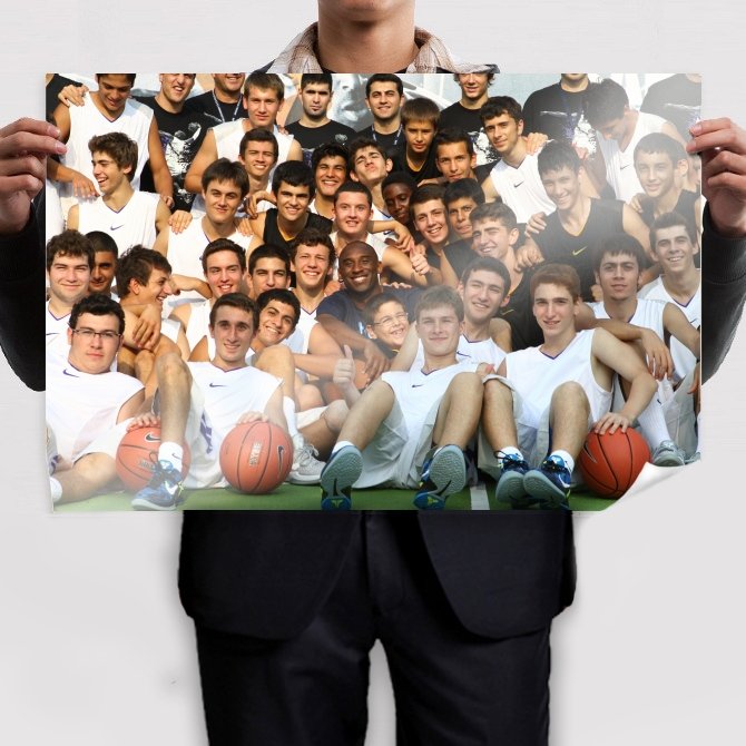 Kobe Bryant Streetball Fans Art Poster Print 36x24 inch