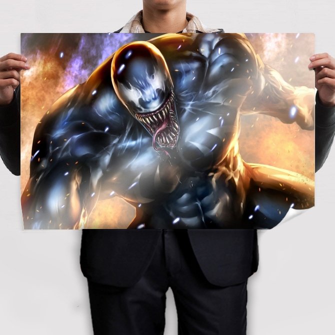 Venom Symbiote Wallpaer Art Poster Print 36x24 inch