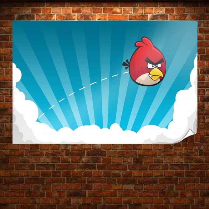 Angry Birds Art Poster Print 36x24 inch