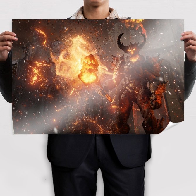Unreal Engine Game Art Poster Print 36x24 inch
