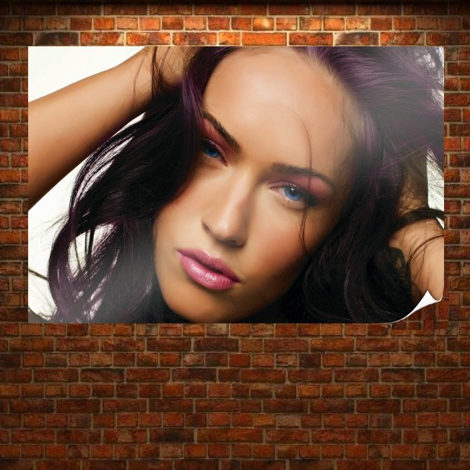 Megan Fox Art Poster Print 36x24 inch