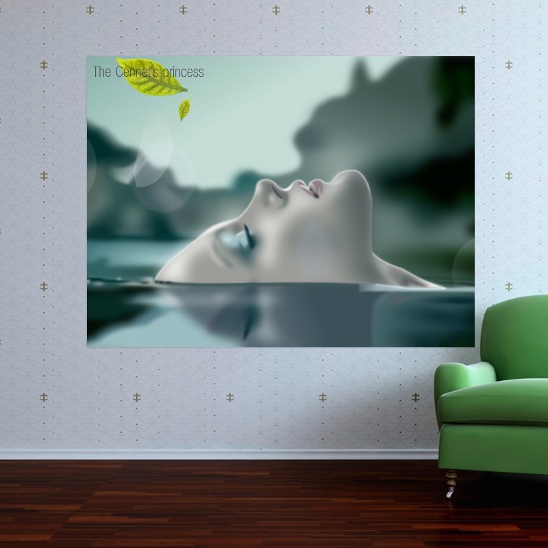 The Cennet S Princess Art Poster Print 32x24 inch