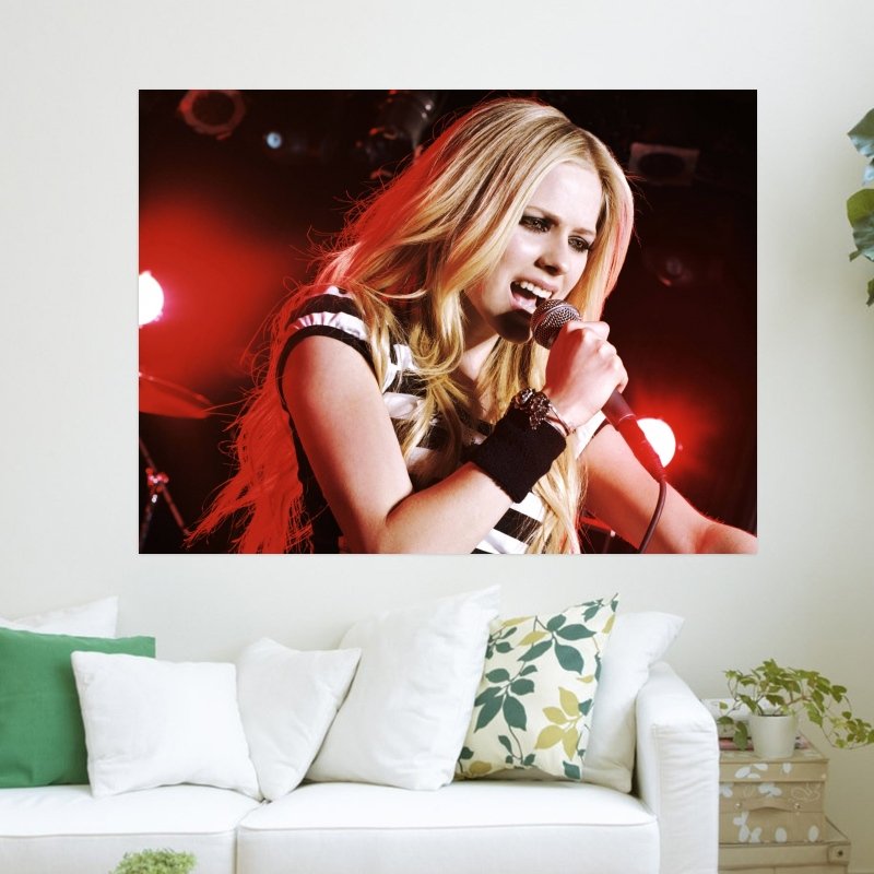 Avril Lavigne Hd 4 Art Poster Print 32x24 inch