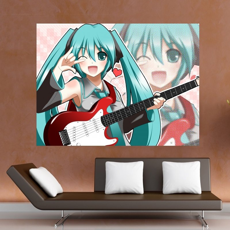 Hatsune Miku Art Poster Print 32x24 inch