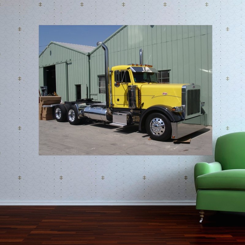 Chromed Out Peterbilt Art Poster Print 32x24 inch