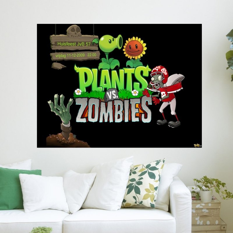 Plants Vs Zombies Art Poster Print 24x18 inch
