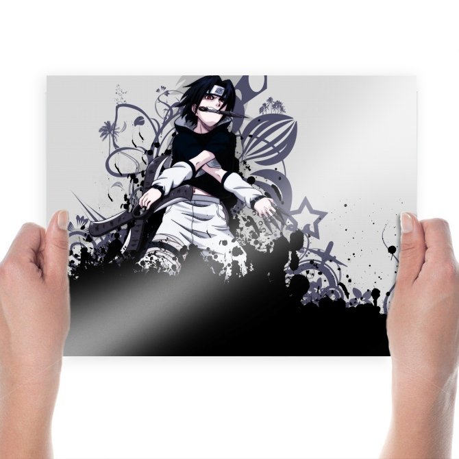 Sasuke Uchiha Art Poster Print 24x18 inch