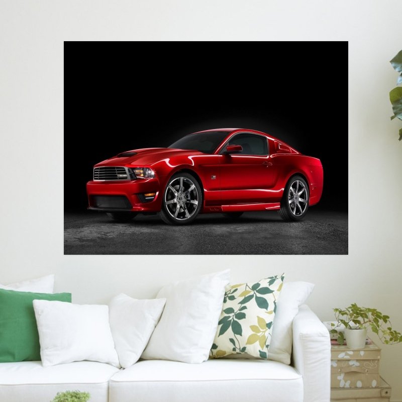 2010 Saleen Ford Mustang Art Poster Print 24x18 inch