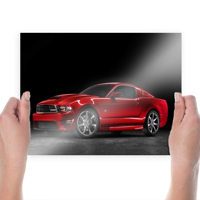 2010 Saleen Ford Mustang Art Poster Print 24x18 inch