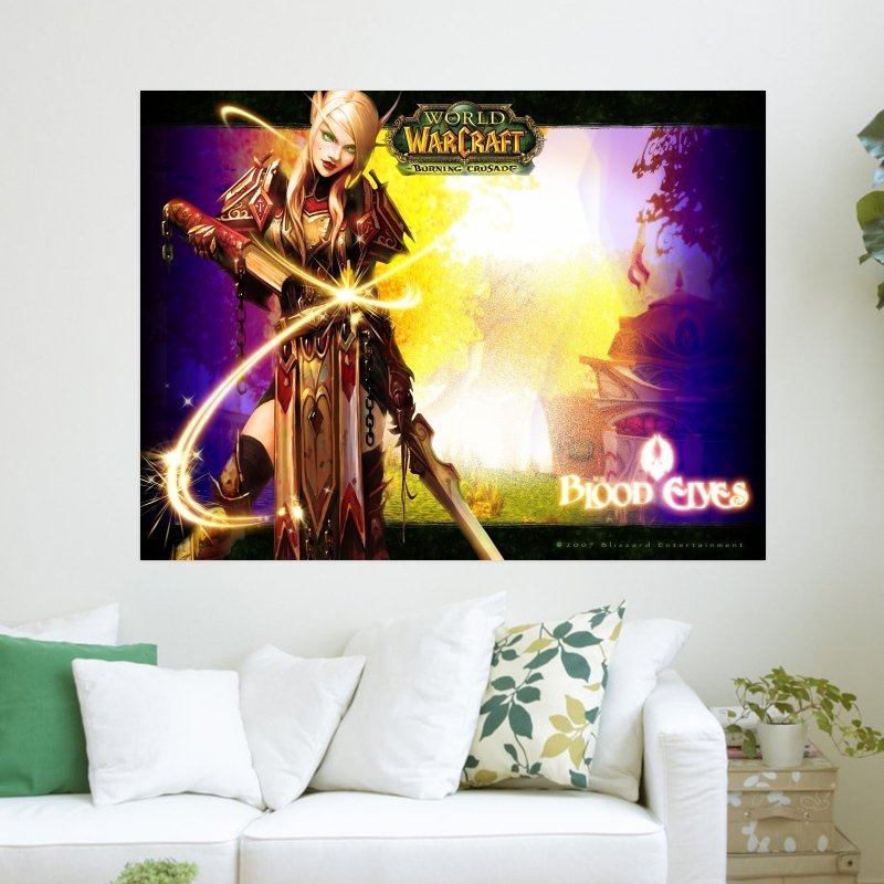 Blood Elf Art Poster Print 24x18 inch