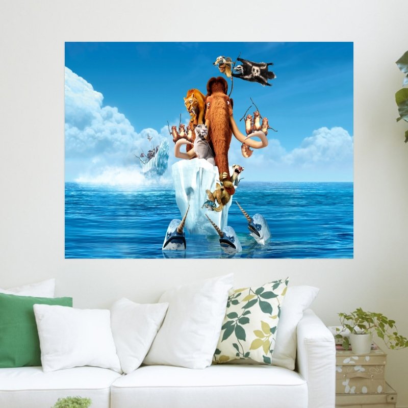 Ice Age 4 Continental Drift Movie Art Poster Print 24x18 inch