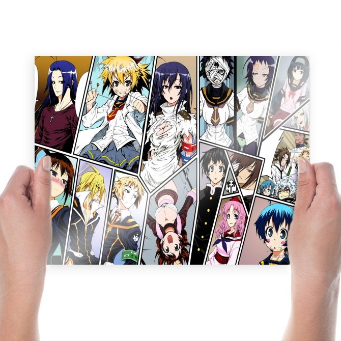 Medaka Box Anime Art Poster Print 24x18 inch