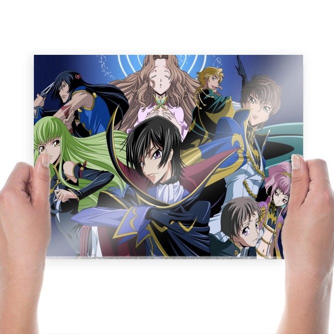 Code Geass Characters Art Poster Print 24x18 inch