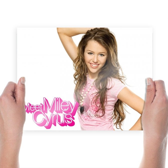 Meet Miley Cyrus Music Cd Cover Art Art Poster Print 24x18 inch