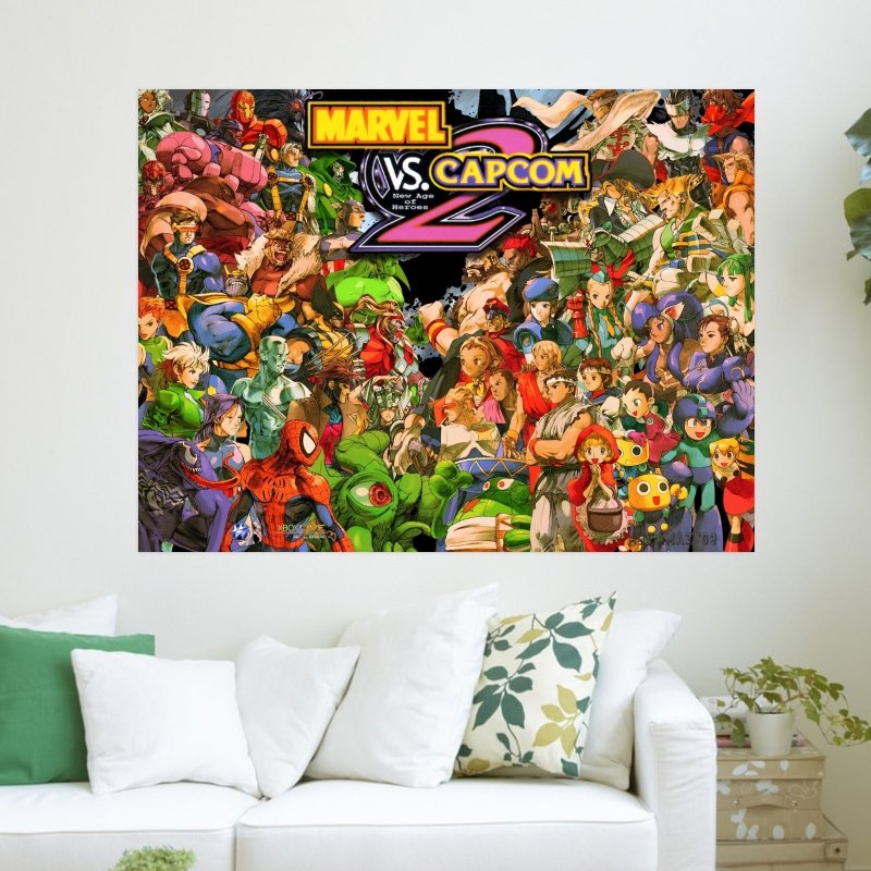 Marvel Vs Capcom 2 Art Poster Print 24x18 inch