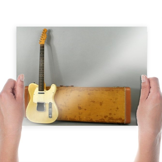 Fender Telecaster For Will Art Poster Print 24x18 inch