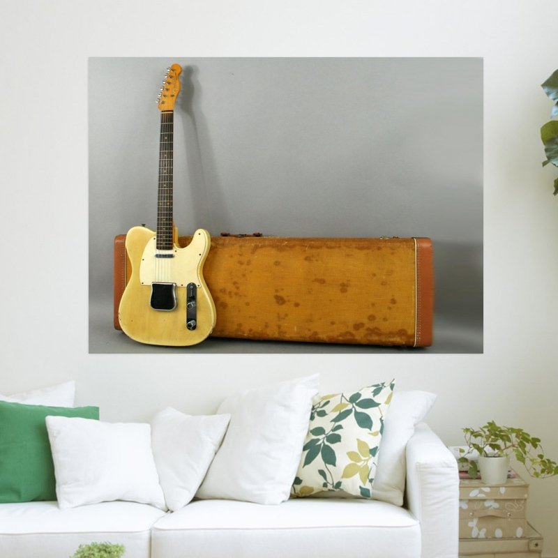 Fender Telecaster For Will Art Poster Print 24x18 inch