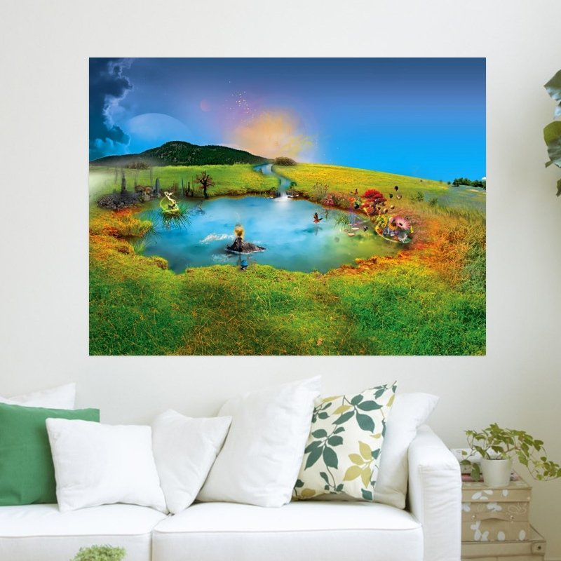 Fantasy World Of Wonder Art Poster Print 24x18 inch