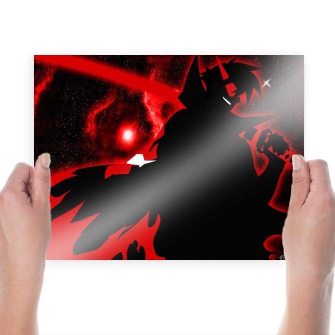 The Red Spirit Art Poster Print 24x18 inch