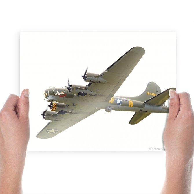 Boeing B17 Flying Fortress Art Poster Print 24x18 inch