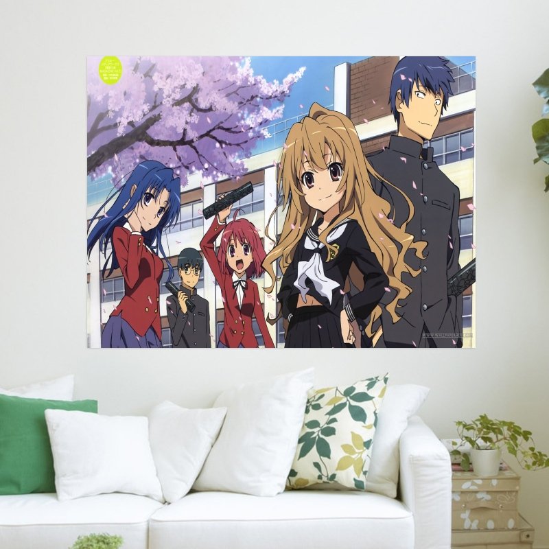 Toradora Characters Art Poster Print 24x18 inch