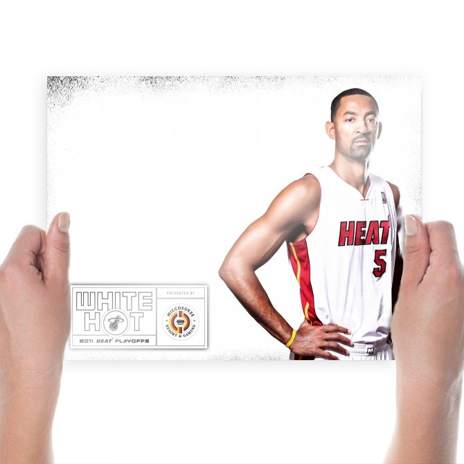 Juwan Howard Miami Heat Art Poster Print 24x18 inch