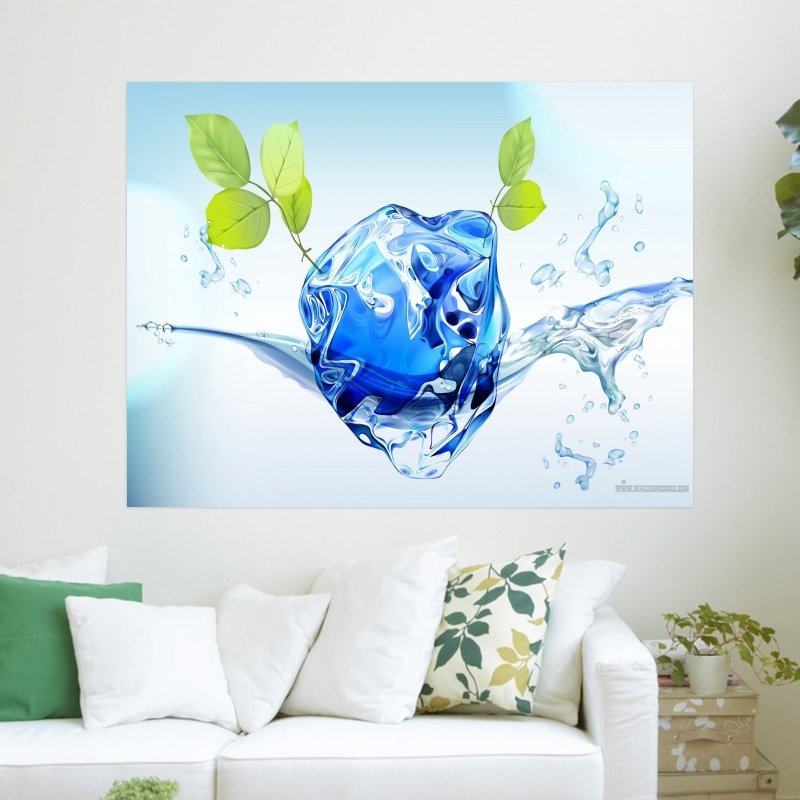 Three Dimensional Eco Art Poster Print 24x18 inch
