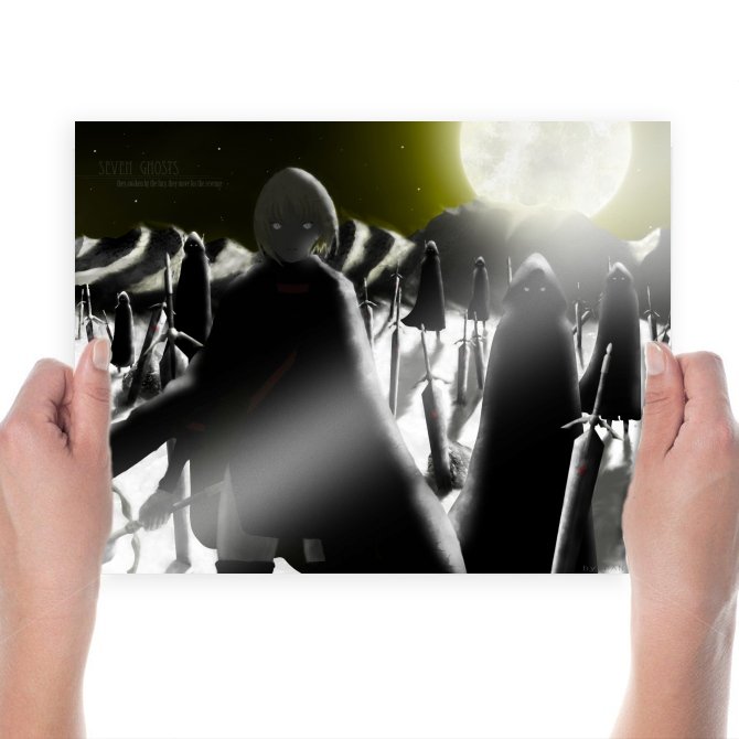 Seven Ghosts Art Poster Print 24x18 inch