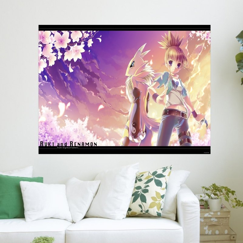 Digimon Tamers Art Poster Print 24x18 inch