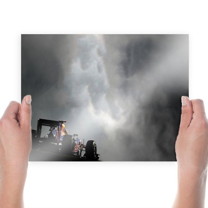 Red Bull Art Poster Print 24x18 inch