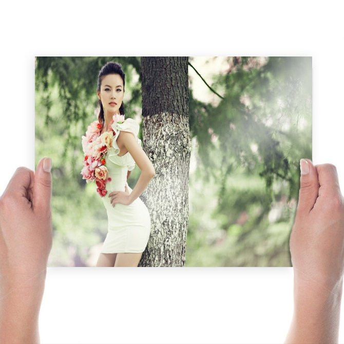 Beautiful Girl Model Art Poster Print 24x18 inch