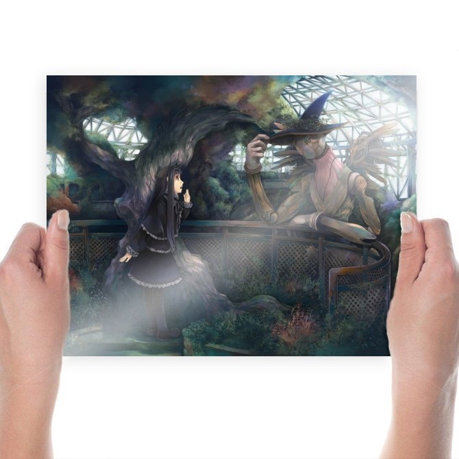 Anime Alice In Robot Wonderland Art Poster Print 24x18 inch