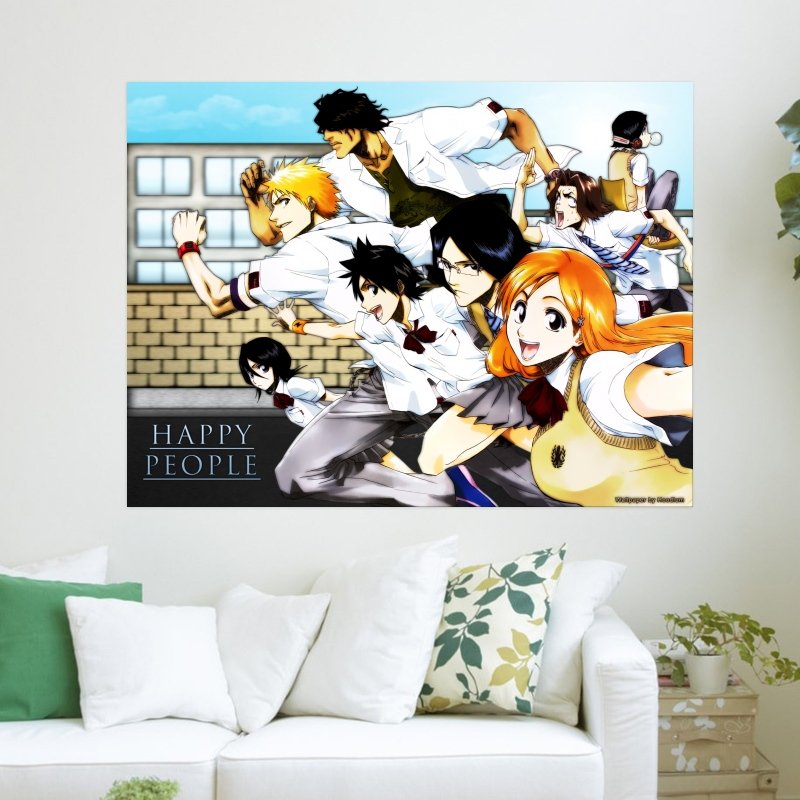 Bleach Crew Art Poster Print 24x18 inch