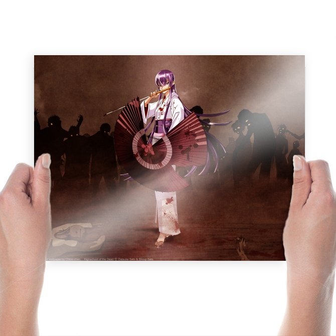 Saeko Busujima Survival Art Poster Print 24x18 inch