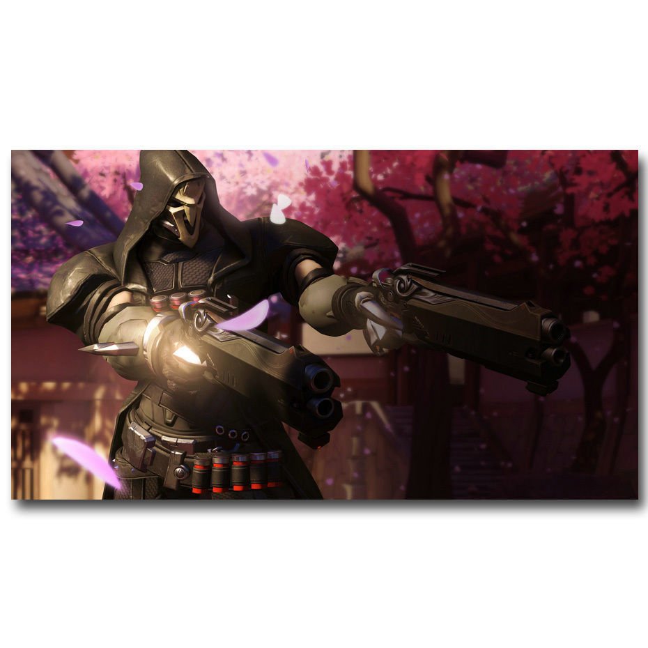 Overwatch OW New Game Poster Print Reaper Guns 32x24